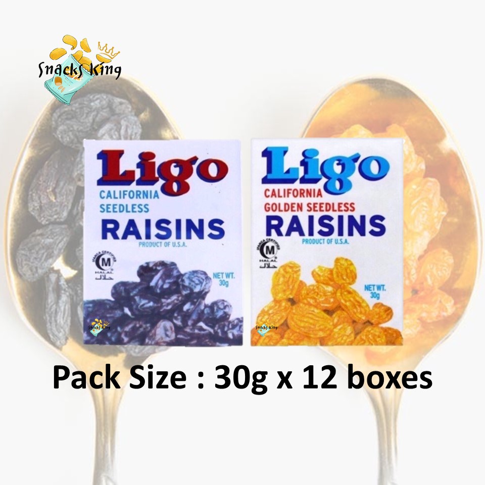 Ligo Kismis Kuning / Hitam California Golden Seedless Raisins ...