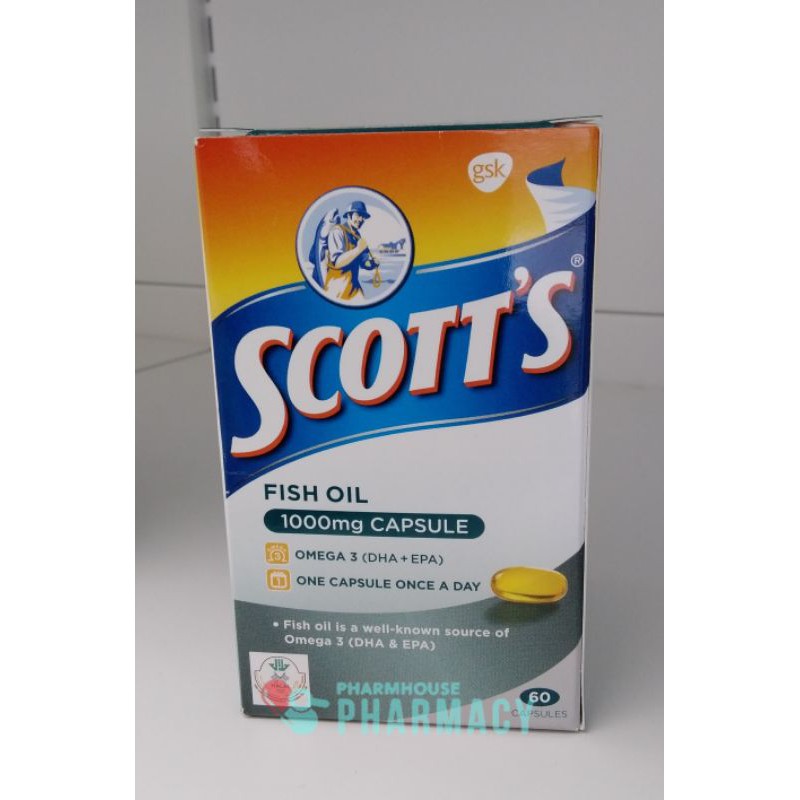 Scott's Fish Oil 1000mg Capsule (60 capsules) | Shopee Malaysia