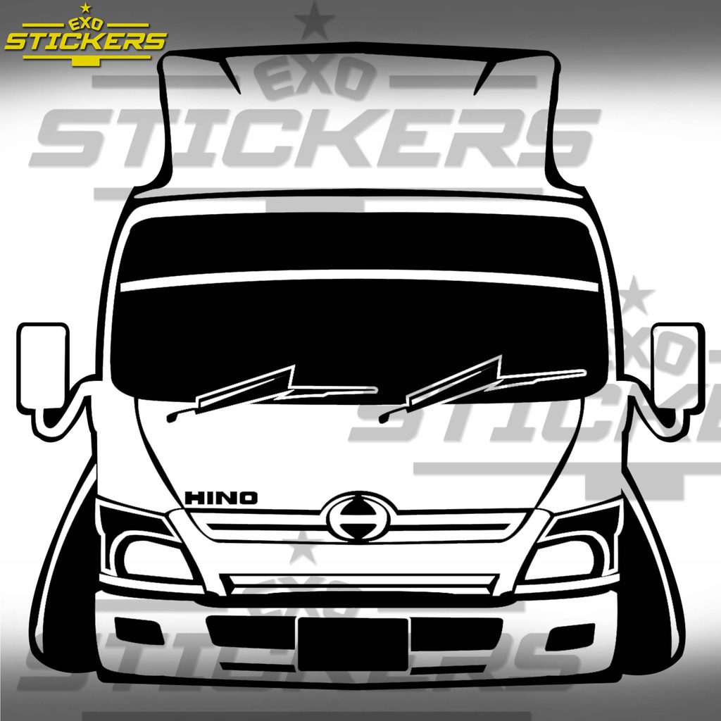 Sticker lori HINO tayar kepak geng lori | Shopee Malaysia