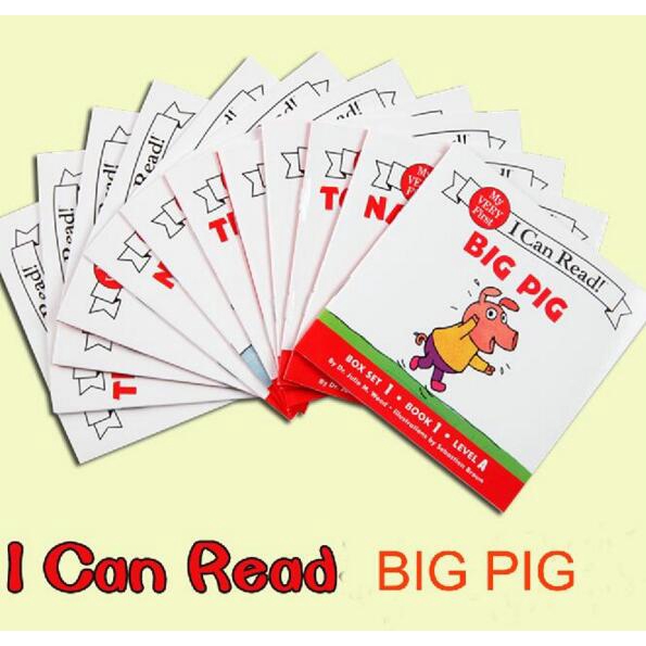 12books/set I Can Read Phonics Tup The Pup Big Pig My Very First ...