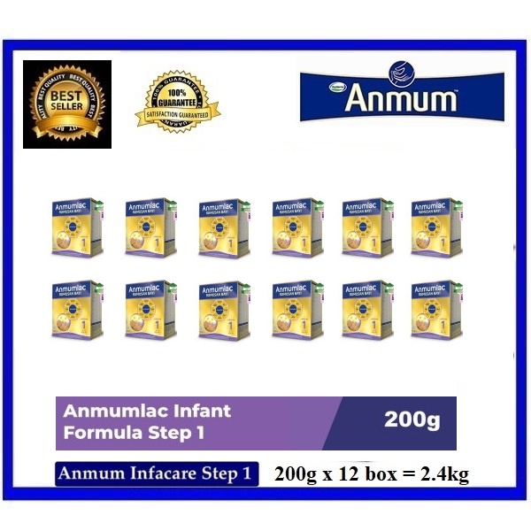 Anmumlac Anmum Step 1 Anmum Infacare Step 1 200g x 12 Box =2.4kg EXP 09 ... Anmumlac Anmum Step 1 Anmum Infacare Step 1 200g x 12 Box =2.4kg EXP 09 ...