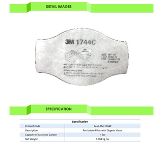 3M Particulate Filter 1744C with Organic Vapour | Shopee Malaysia