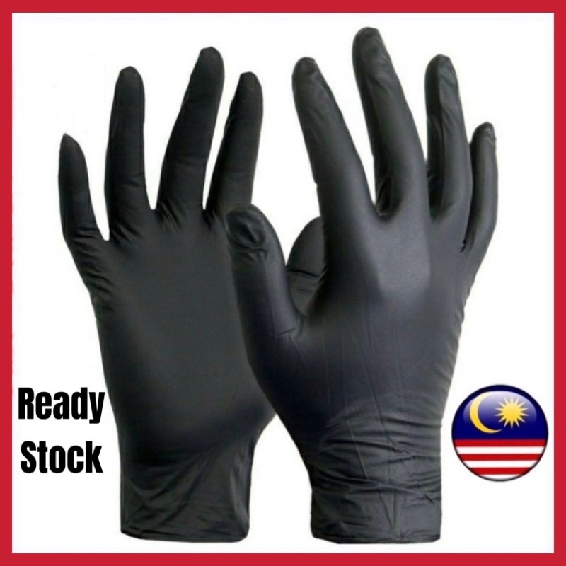 High Strength Thick Rubber Medical Hand Glove Nitrile Sarung Tangan ...
