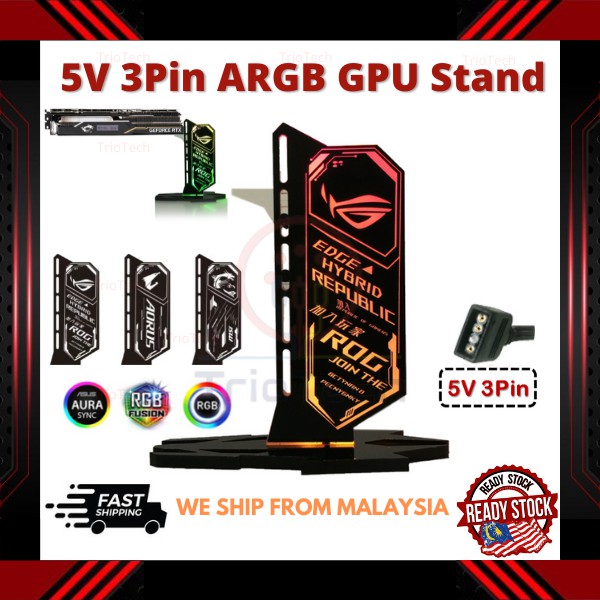 ARGB Graphic Card Gpu Adjustable Stand Hander Holder Brace Support ...