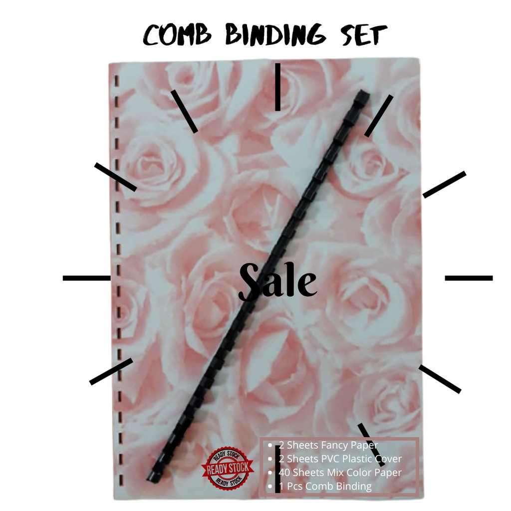 Buku Skrap/Folio/Assignment Project Paper (Comb binding, Color Paper ...