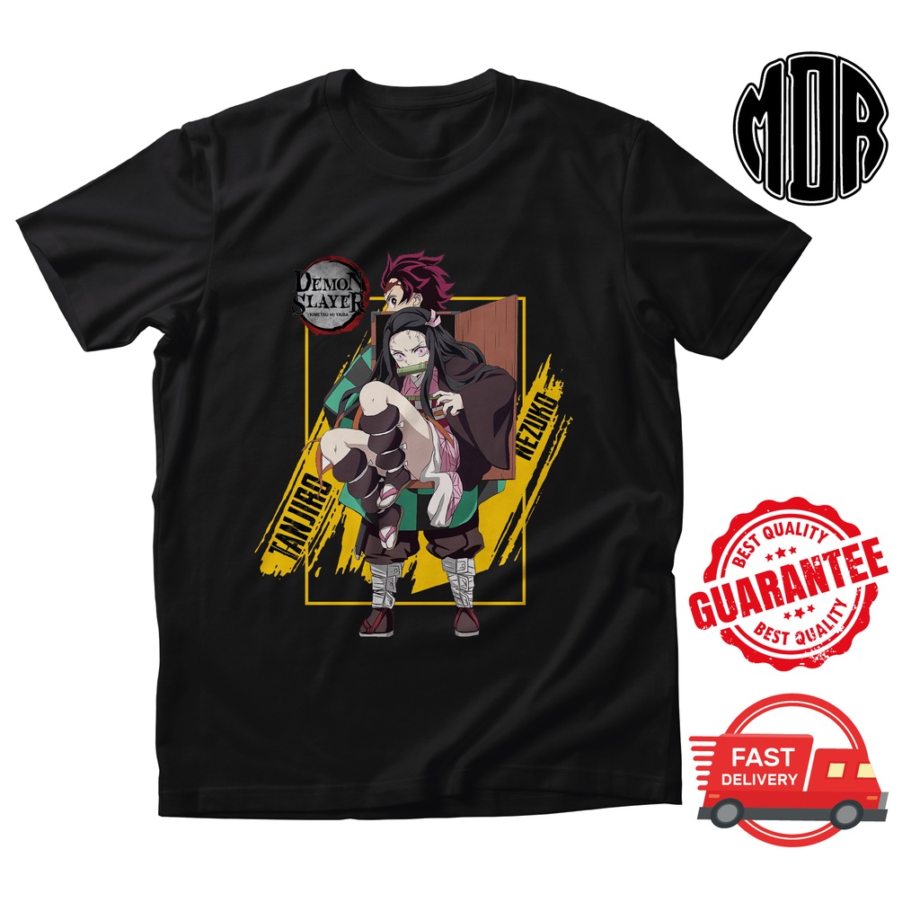 Premium T-Shirt Cotton Demon Slayer | Demon Slayer Tshirt | Baju Anime ...