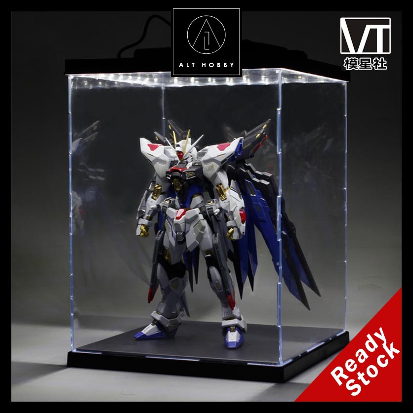 Model Display Box with LED / MG Gundam Display Box/ Gundam Display Case ...