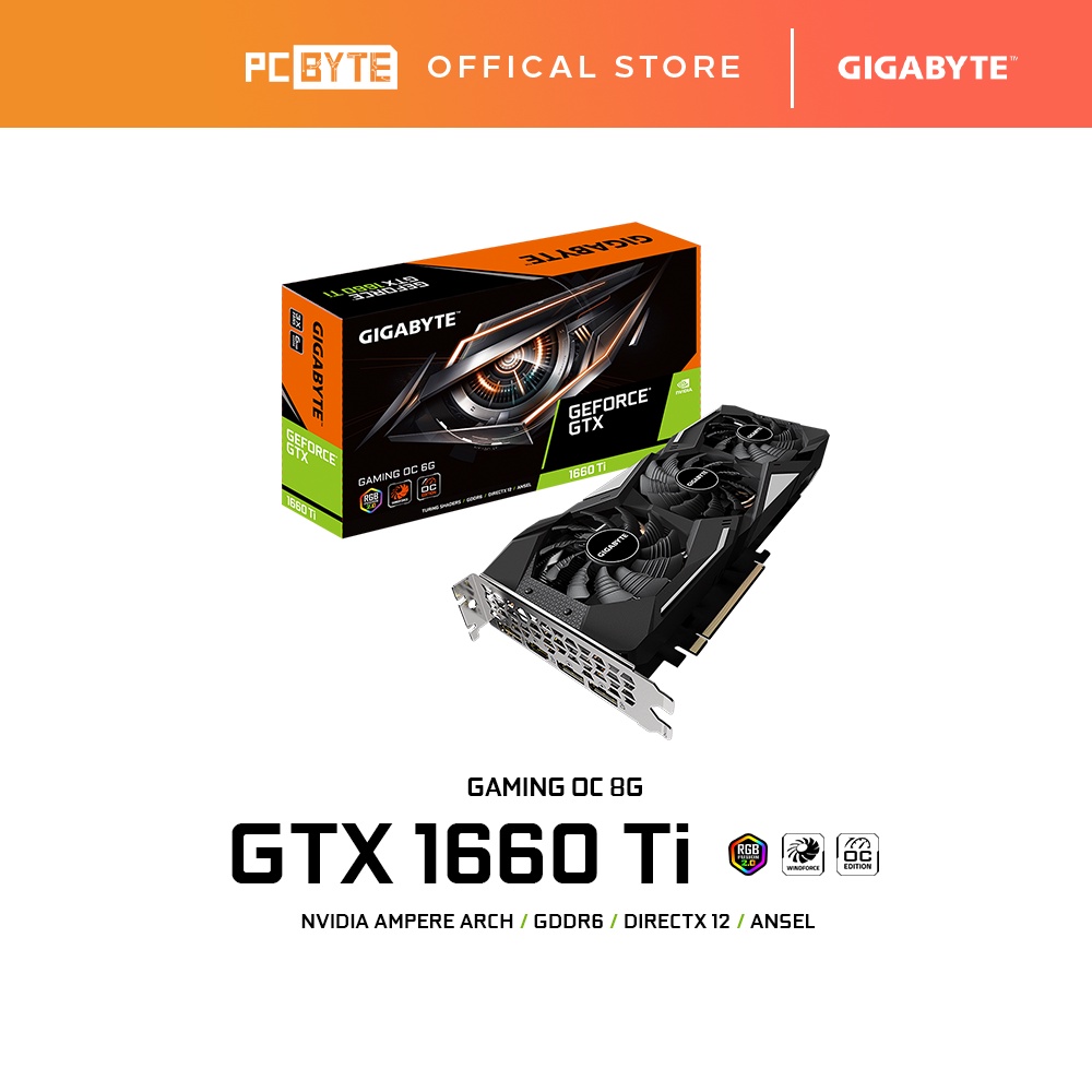 GIGABYTE NVIDIA GeForce GTX 1660 Ti GAMING OC 6GB GDDR6 Graphic Card ...