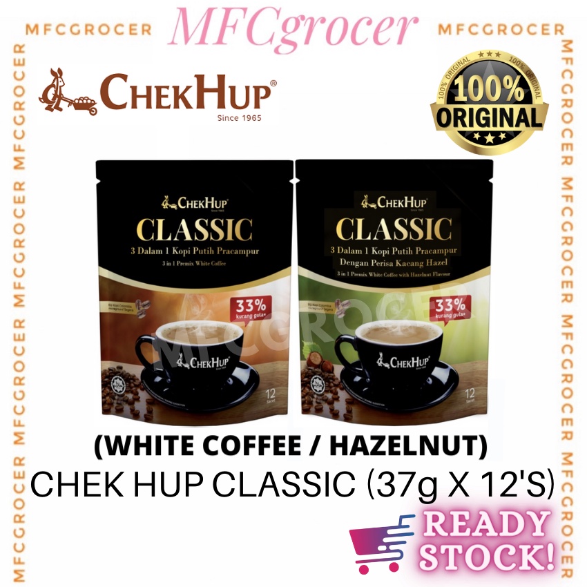 Chek Hup CLASSIC 3 in 1 (White Coffee With Hazelnut / White Coffee ...