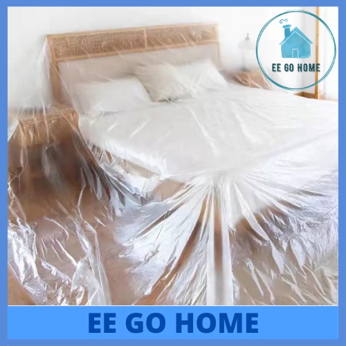 4M x 20M Furniture Sofa Dustproof Film Plastic Cover Home Protective ...