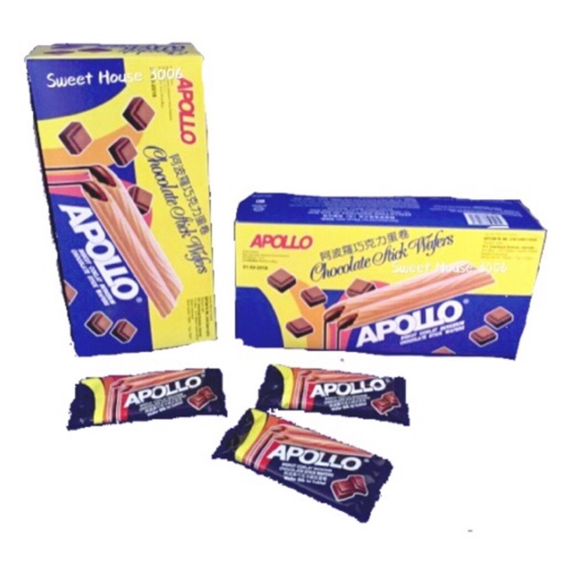 Apollo Coklat Wafer Stick Cream 11G x 30'S Childhood Snack Memories ...