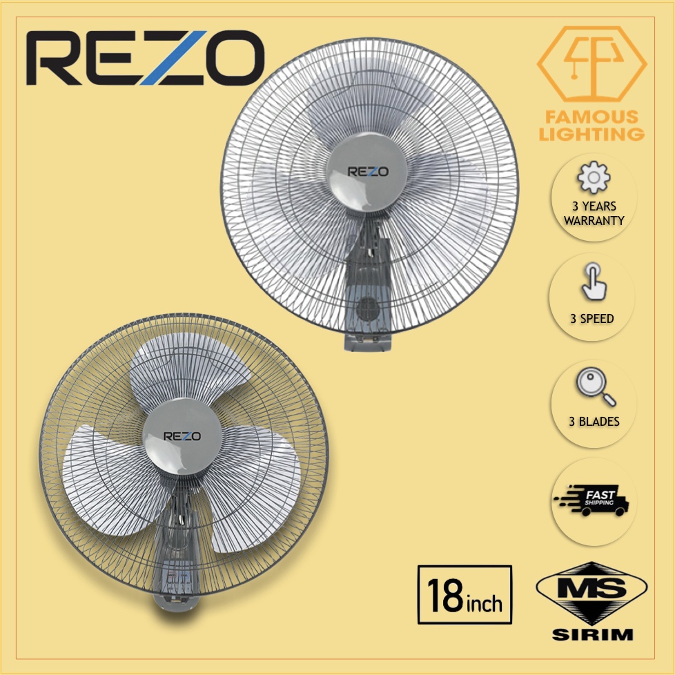 [Ready Stock] Rezo Wall Fan 20" U10 U20 | Shopee Malaysia