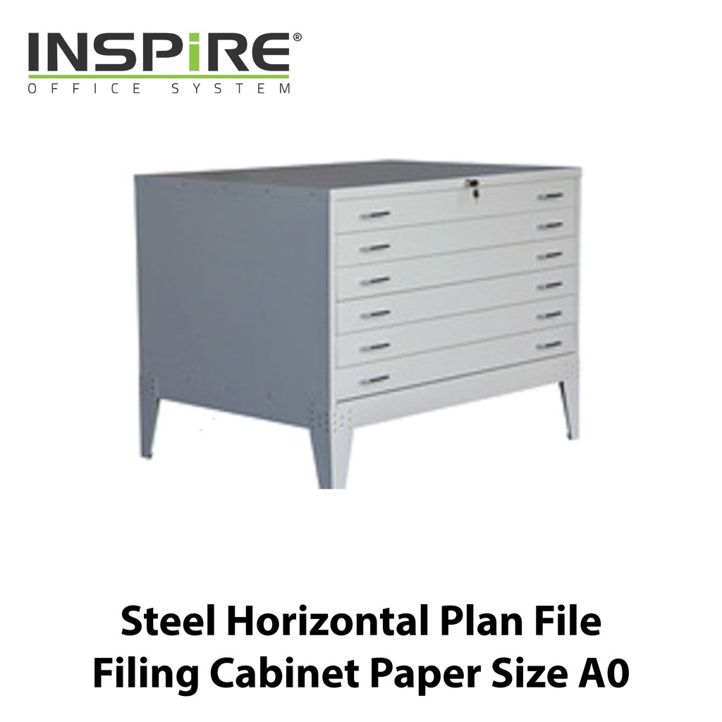 Steel Horizontal Plan File Filing Cabinet Size A0 | Shopee Malaysia