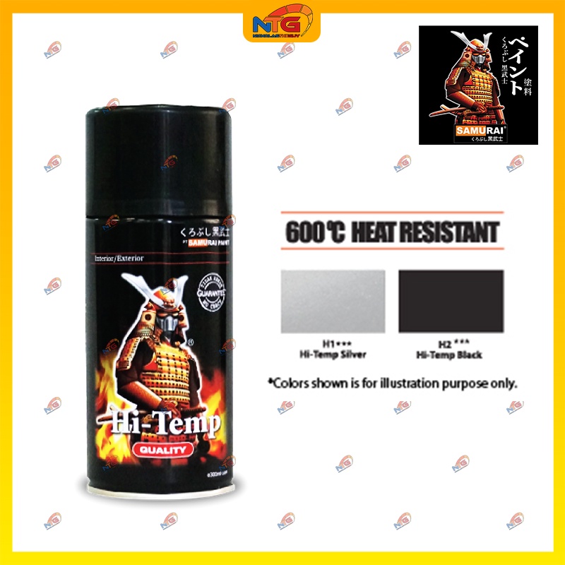 SAMURAI (HIGH TEMPERATURE) High Temp Motorcycle Aerosol Spray Paint ...