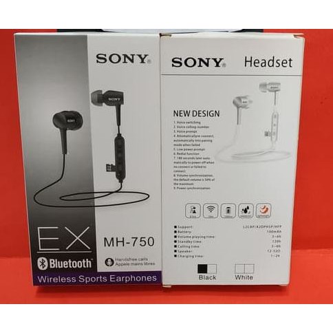 SONY MH750 Wireless Bluetooth Earphones Headset Micro SD Card In | Shopee Malaysia