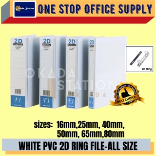 OKADA 2D PVC Ring File (A4) / Fail Kulit Keras / White File / Fail ...
