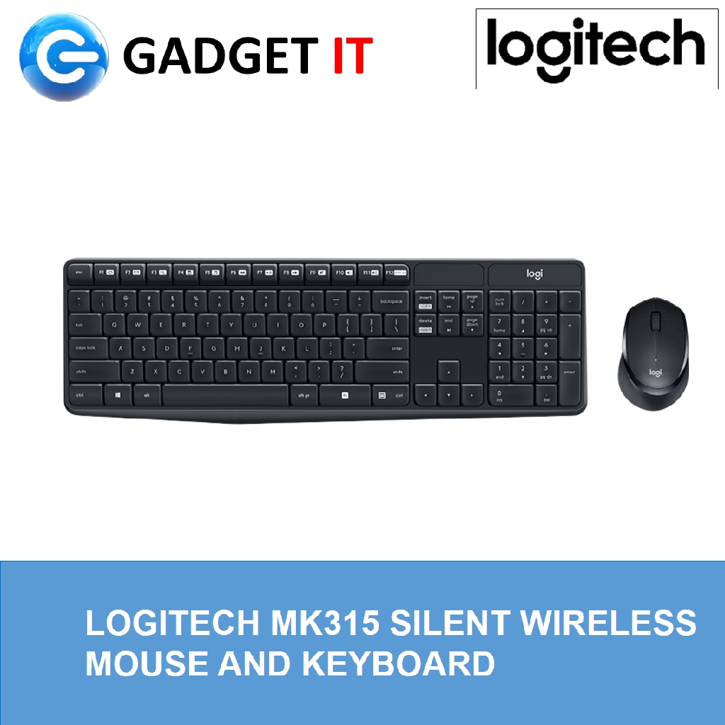 LOGITECH MK315 SILENT WIRELESS K/B + MOUSE | Shopee Malaysia