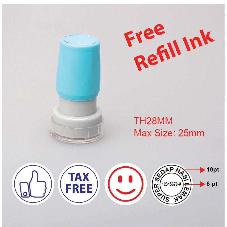 Round Stamp Chop series Pre Ink Stamp Chop / Flash Stamp / Company Chop ...