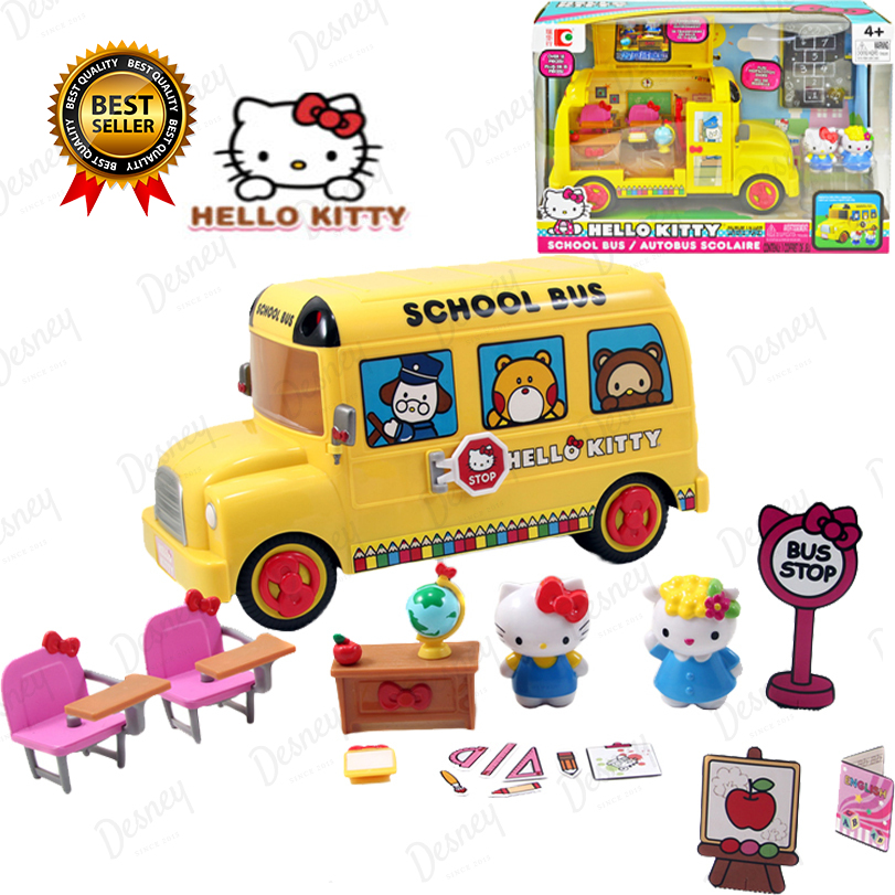 School Bus Girls Pretend Telegraph