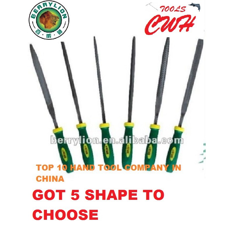 BERRYLION FILE CHISEL FLAT ROUND HALF ROUND SQUARE TRIANGLE 8" 20CM ...