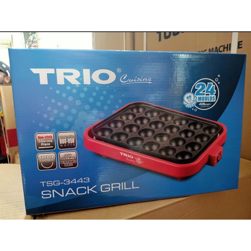 Trio TSG-3443 SNACK GRILL TAKOYAKI | Shopee Malaysia