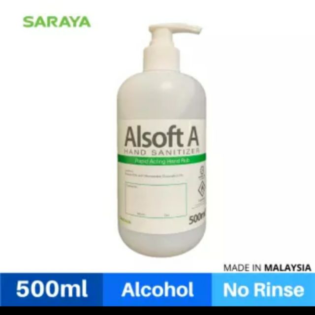 Alsoft Hand Sanitizer 500ml (Free shipping) | Shopee Malaysia
