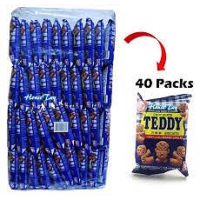 40 Packs Teddy Choco Bear Chocolate Biscuit 14g Each HALAL (LOCAL READY ...