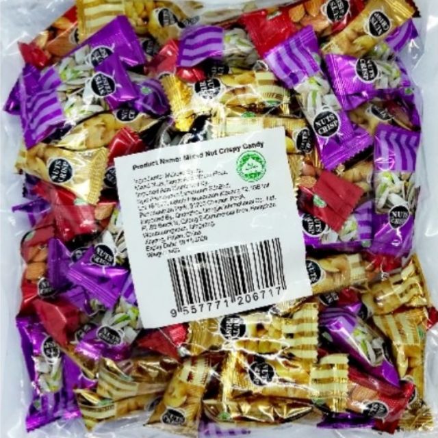 Mixed Nut Crispy Candy [1kg] +/-100PCS | Shopee Malaysia