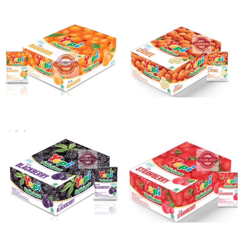 Yupi BOLICIOUS BOX Candy/YUPI BLACKBERRY/YUPI LYCHEE/YUPI STRAWBERRY ...