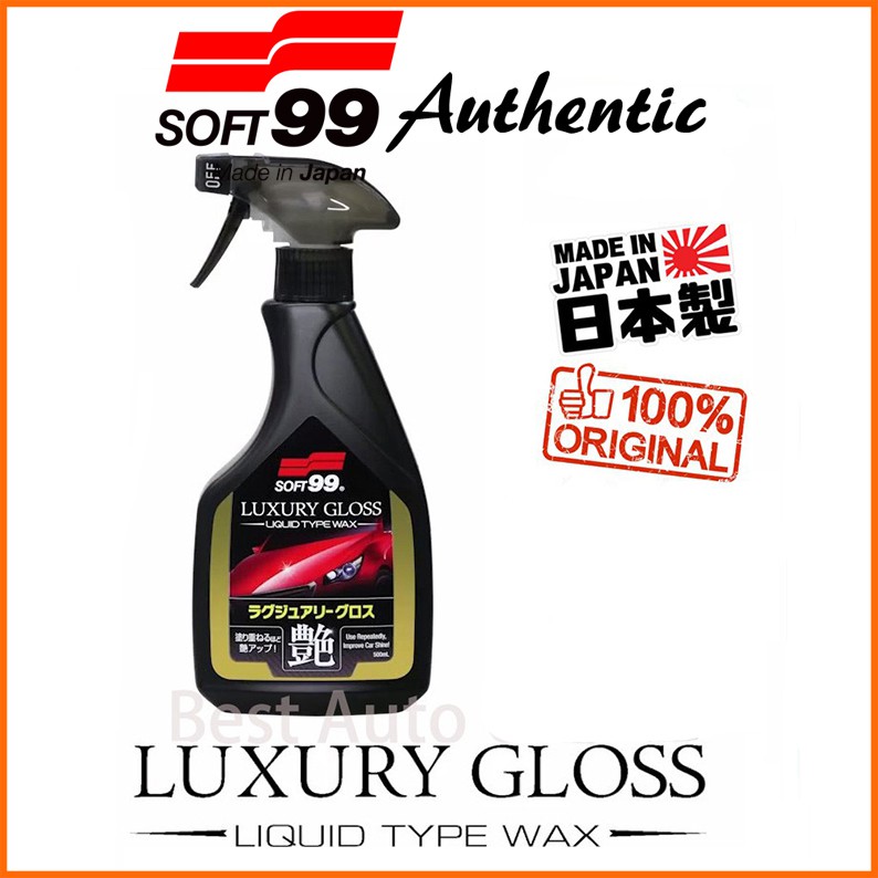 Soft 99 Luxury Gloss - Water Wax Car Care | Coat | Wax | Coating ...