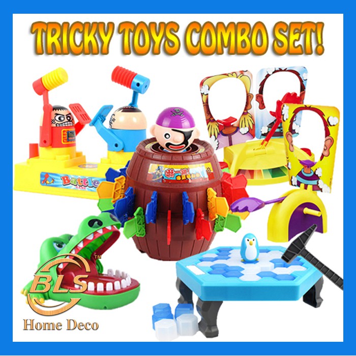 TOYS COMBO SET TRICKY SERIES FAMILY FUN TOY GAME GIFT PERMAINAN KANAK ...