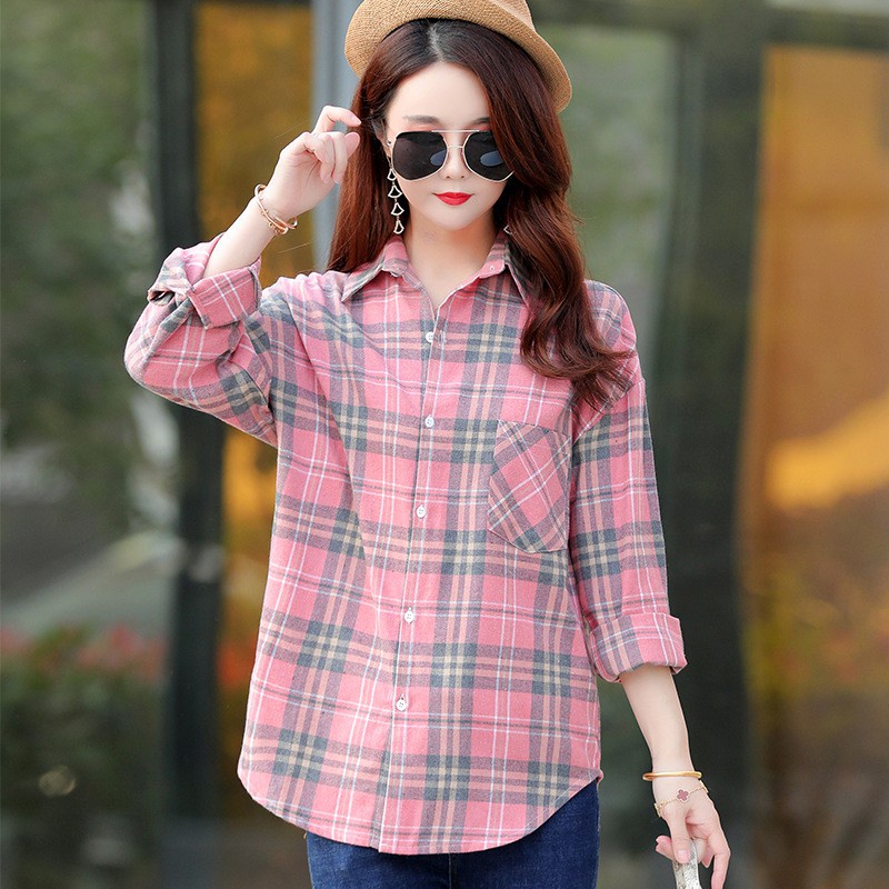 Girls Check Shirts Designs