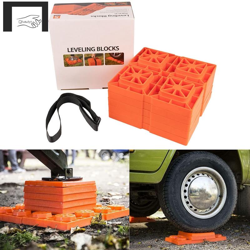 5 Pack Heavy Duty Leveling Blocks, RV Wheel Stopper Car Tyre Anti-Slip ...