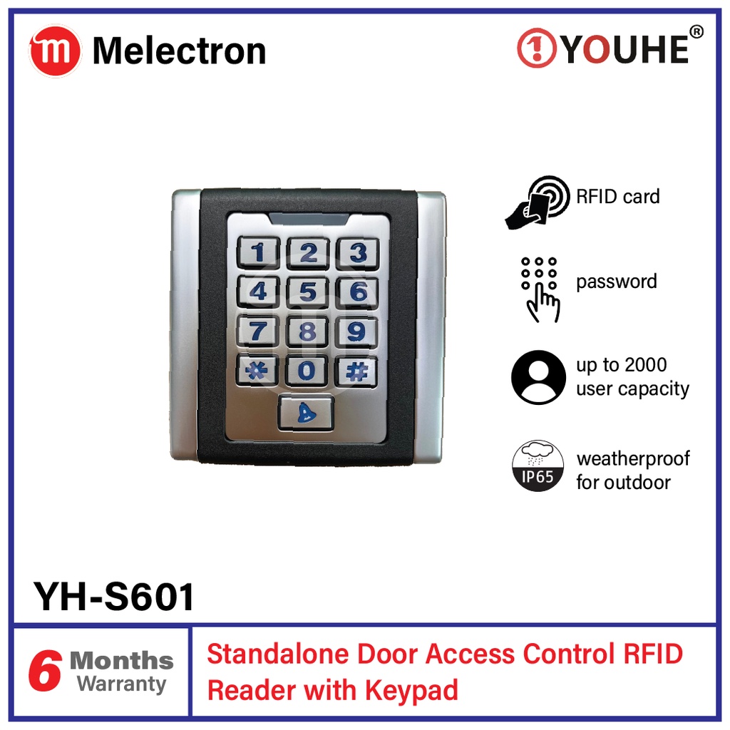 YOUHE YH-S601 RFID Reader for Door Access Control System ( Weatherproof ...