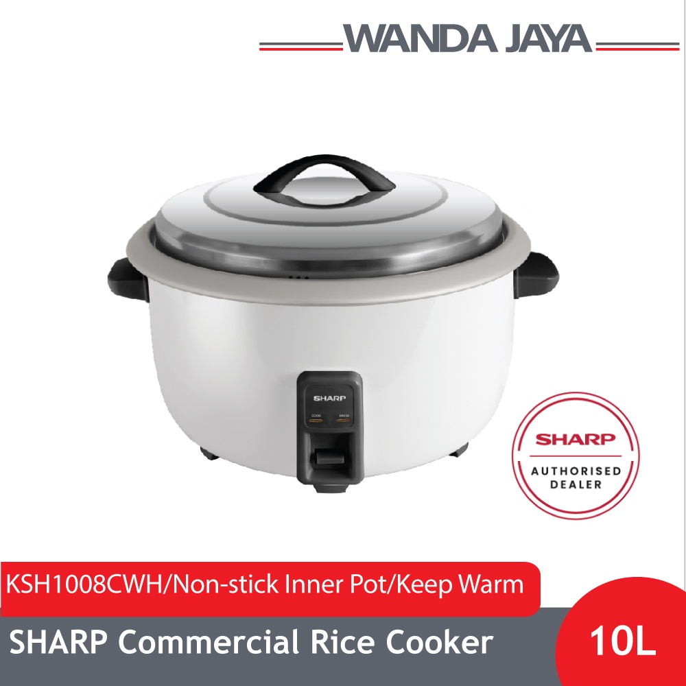 SHARP 10L Commercial Rice Cooker KSH1008CWH | Shopee Malaysia