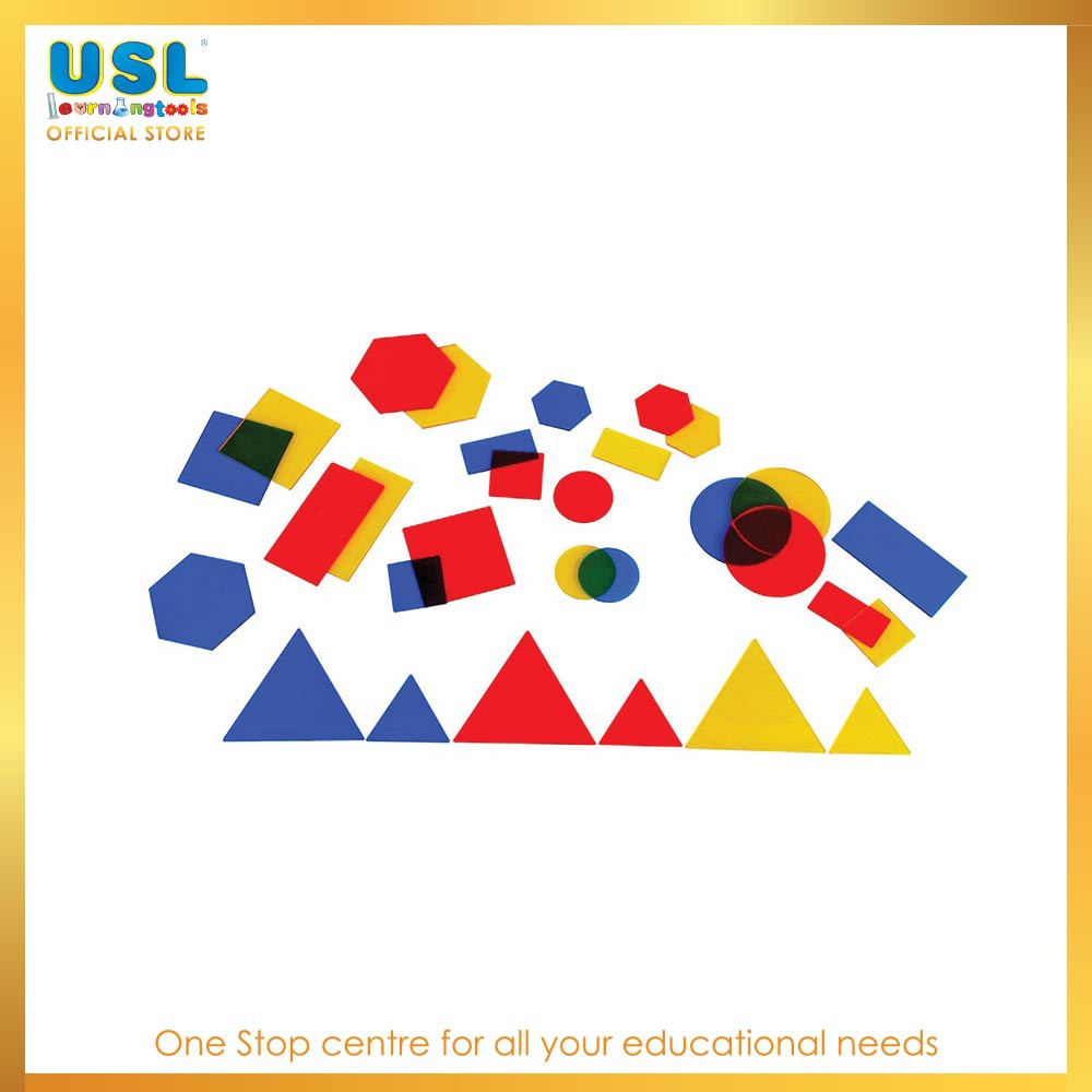 Transparent Shapes - Manipulatives $ Mathematics | Shopee Malaysia