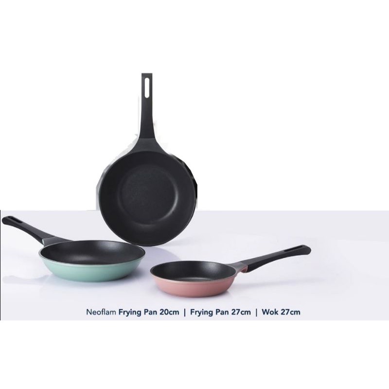 Neoflam Cookware 2 pan 1 wok | Shopee Malaysia
