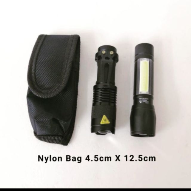 Nylon Holster Holder Belt Pouch Case For Mini LED Flashlight/Torchlight ...