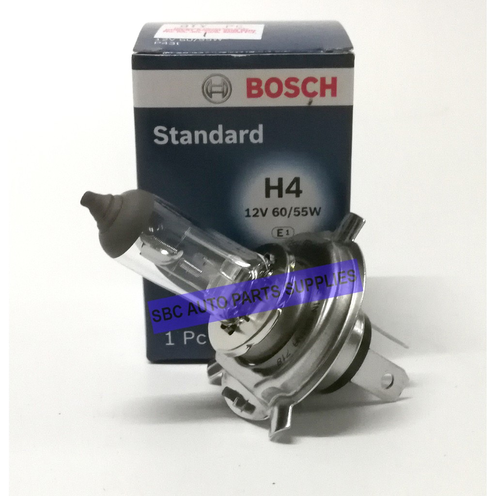 BOSCH H4 STANDARD 12V 55/60W Car Headlight Bulbs 100%ORIGINAL | Shopee ...