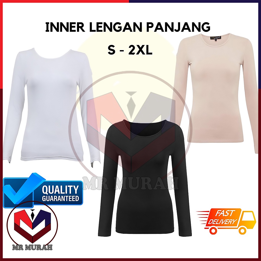 (HARGA BORONG TERMURAH Wholesales ) BAJU INNER MUSLIMAH PEREMPUAN ...