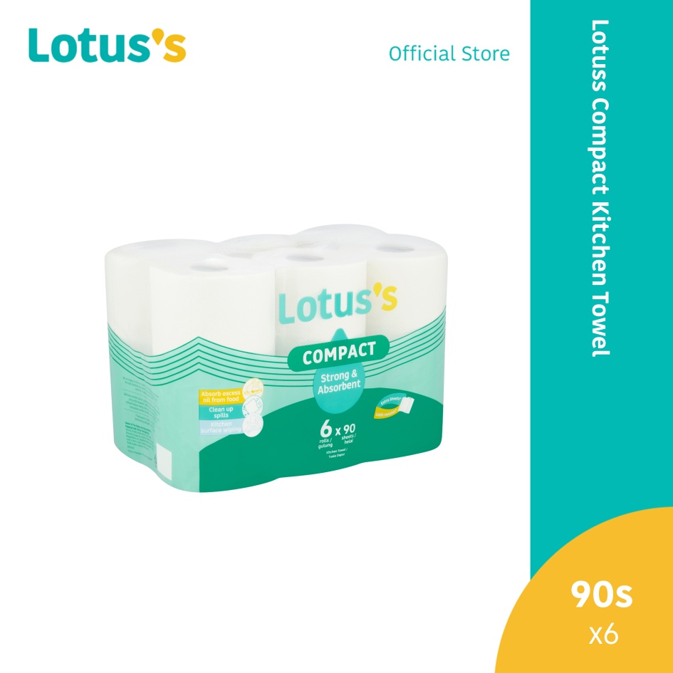Lotus's Compact Kitchen Towel 6x90s | Shopee Malaysia
