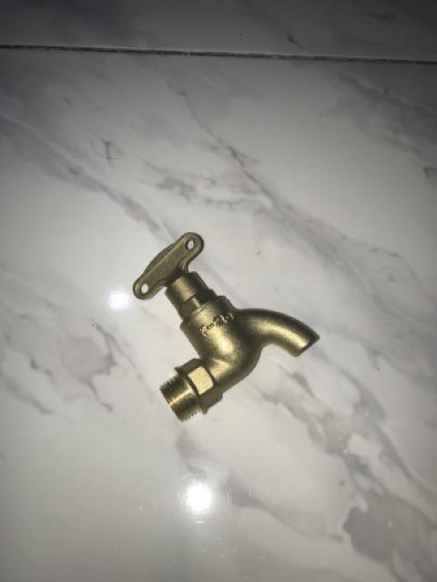 1/2 Brass Loose Key Bib Tap. Kepala Paip Air dengan kunci | Shopee Malaysia