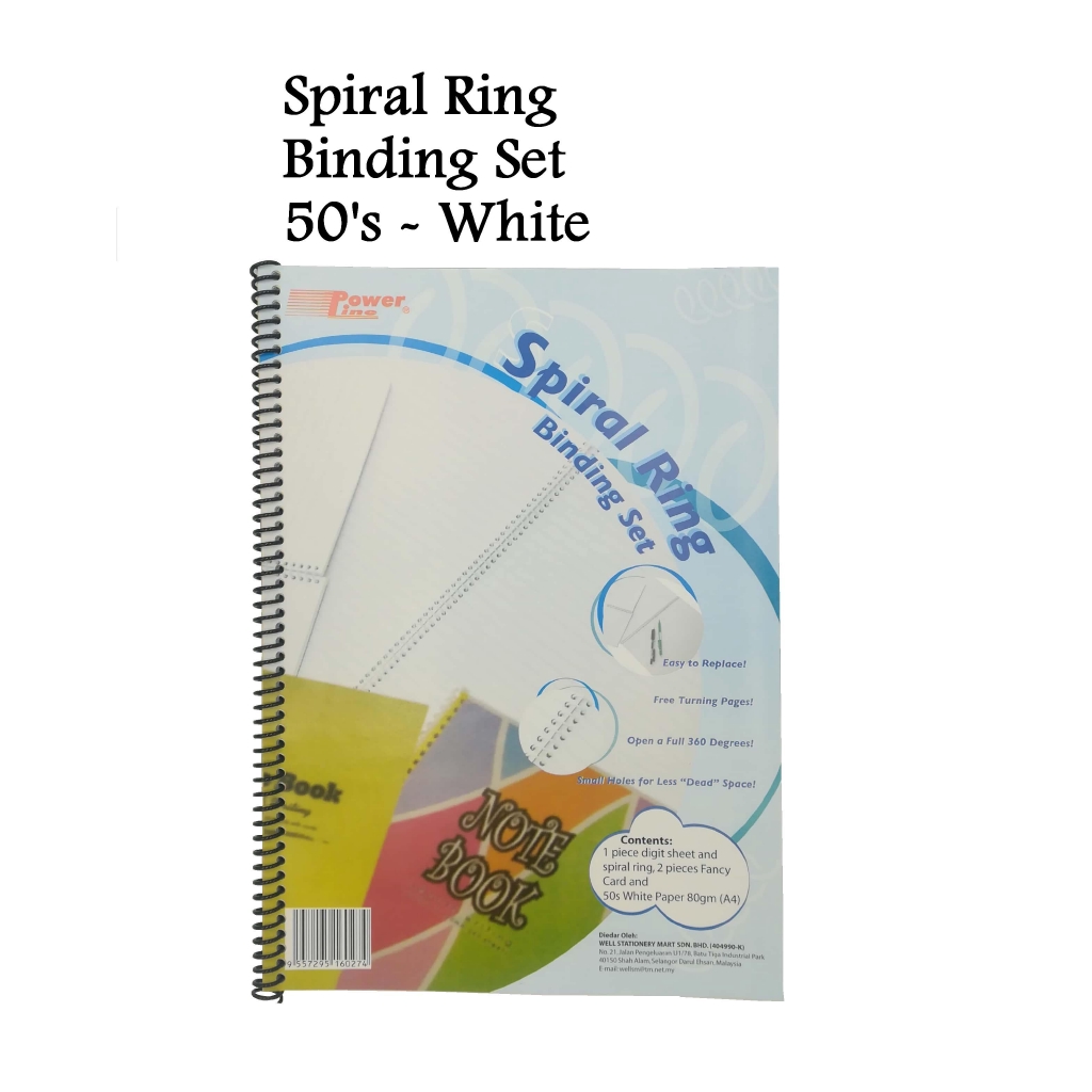 WHITE A4 Project Paper Binding Set 50 shts | Shopee Malaysia