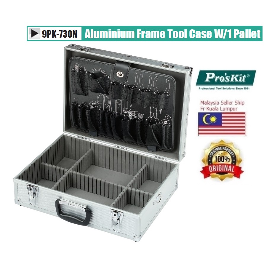 ProsKit 9PK-730N SILVER ALUMINIUM TOOL CASE WITH 1 PALLET (NEW & ORI ...