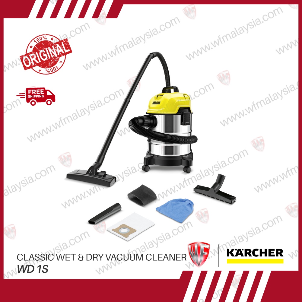Karcher WD1s Classic Wet and Dry Vacuum Cleaner WD 1s | Shopee Malaysia