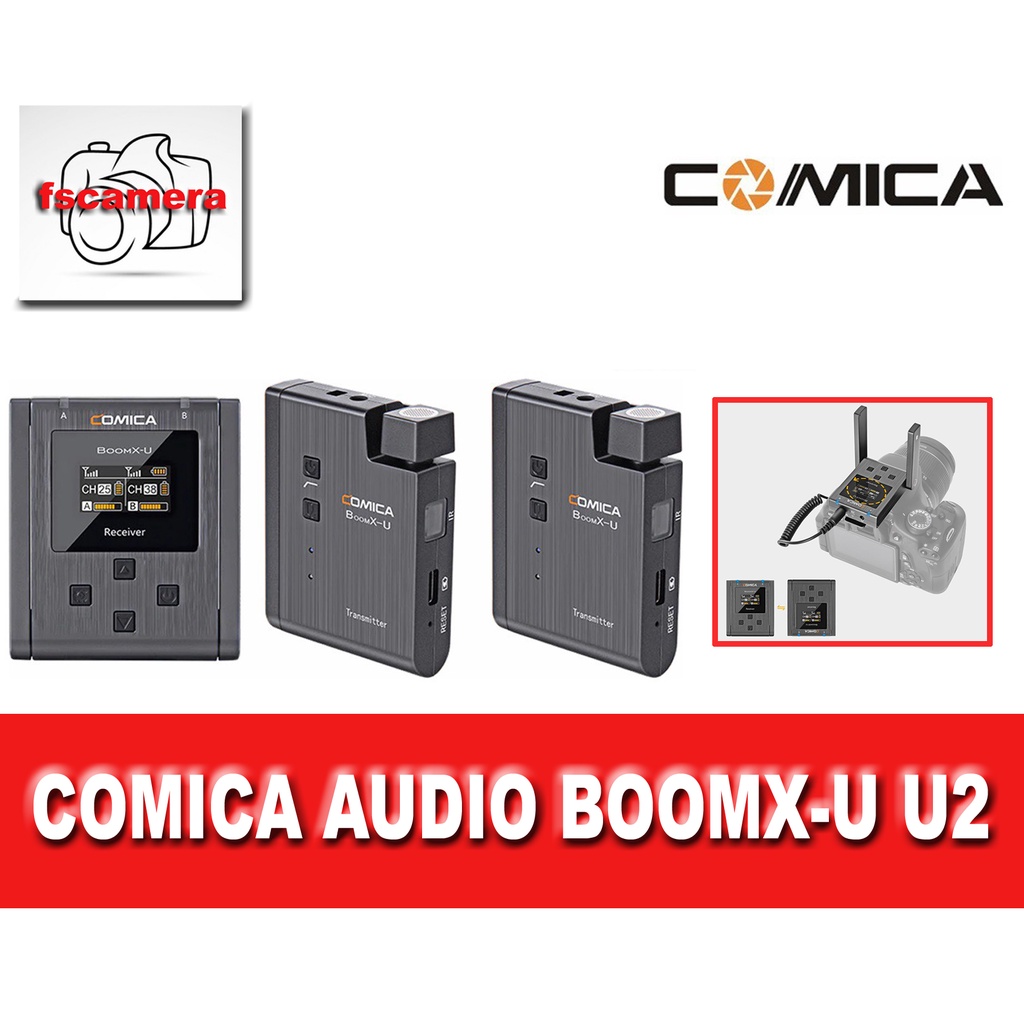 COMICA ORIGINAL BOOMX-U U2 COMPACT WIRELESS MICROPHONE SYSTEM FOR ...