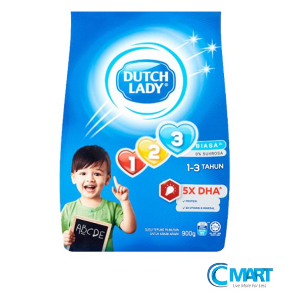 Dutch Lady 123 Plain Net Weight 850GM | Shopee Malaysia