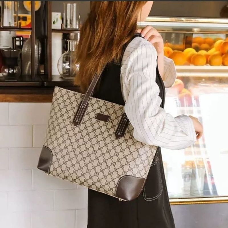 MiBorong GD Canvas Tote Beg Beg Tangan Perempuan Tote Shoulder Lady ...