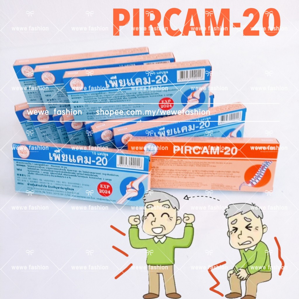 READY STOCK!!!PIRCAM-20 (10capsule/tablet) Original Thailand Relief ...