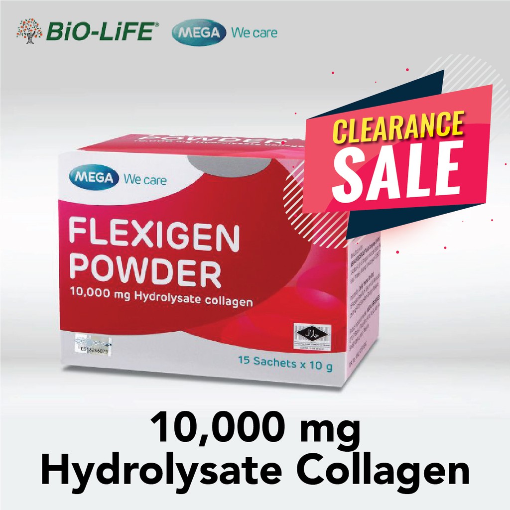 BIOLIFE FLEXIGEN POWDER 1 BOX (15 SAHETS X 10G) 10,000 mg Hydrolysate ...